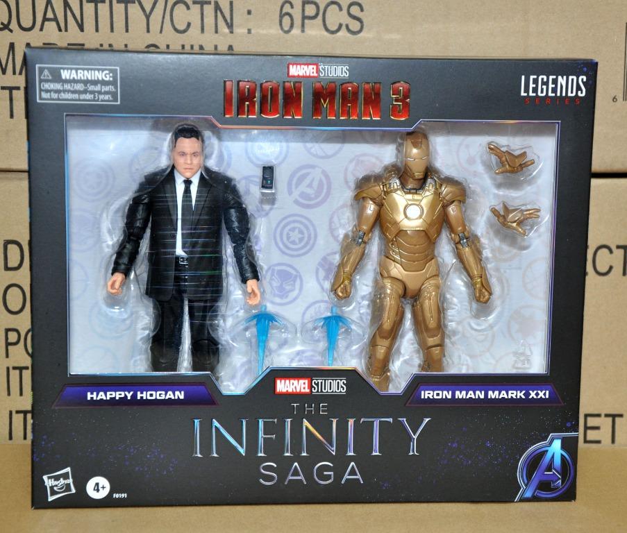 Hasbro Marvel Legends Happy Hogan & Iron Man Mark 21 Target Exclusive ...