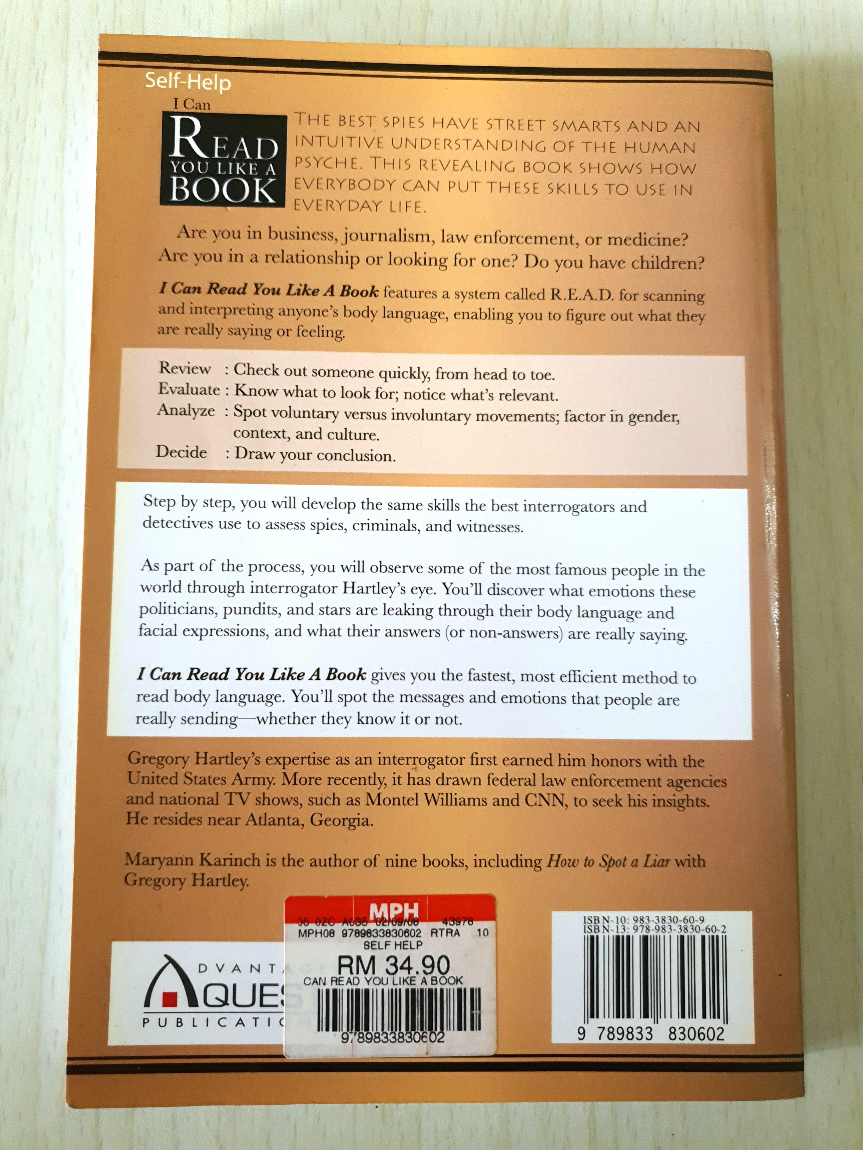 I Can Read You Like a Book: How to Spot the Messages and Emotions ...