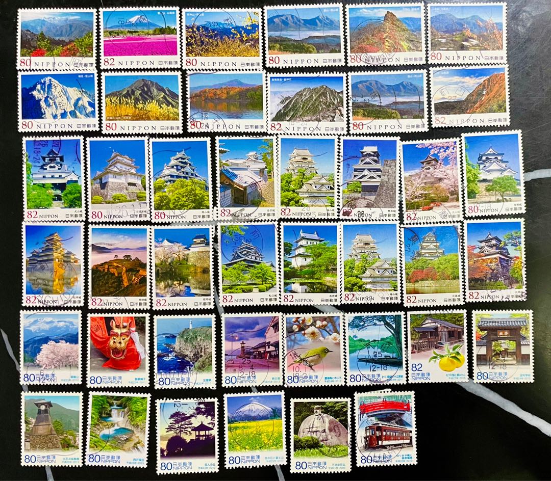 Japan Scenery Stamp 100pcs, Hobbies & Toys, Memorabilia & Collectibles ...