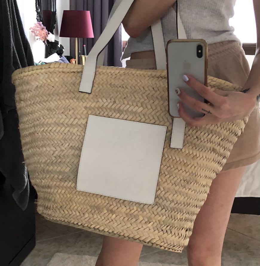 LOEWE Rattan bag large, Luxury, Bags & Wallets on Carousell