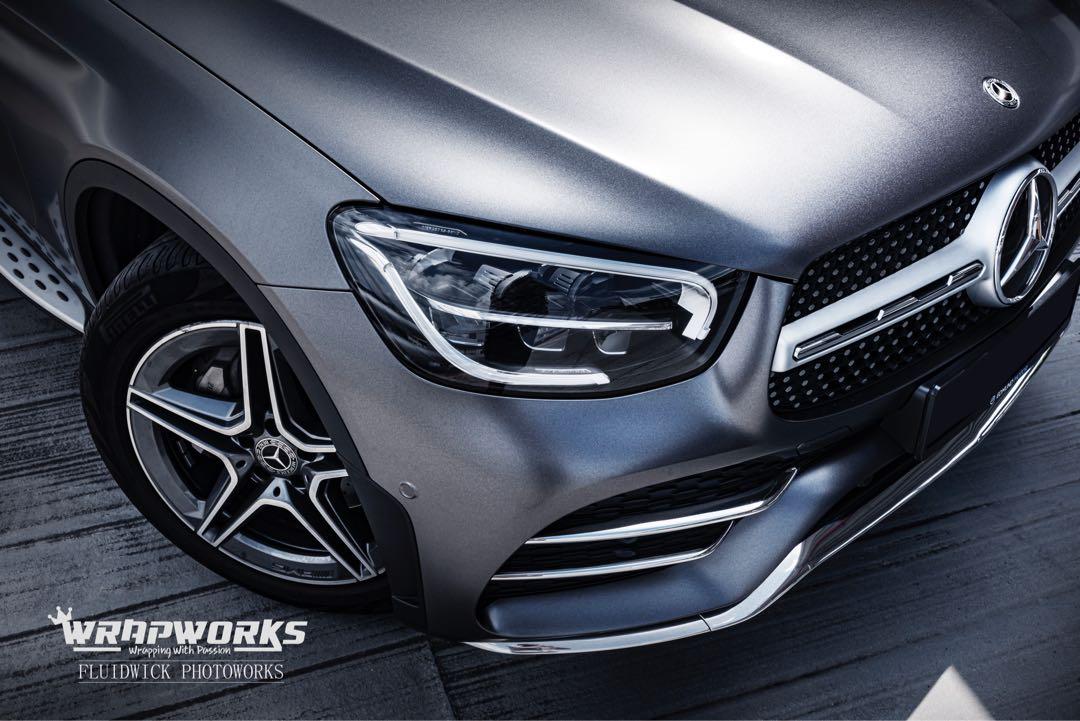 Mercedes GLC 300 3M Satin Dark Grey Full Wrap, Car Accessories ...