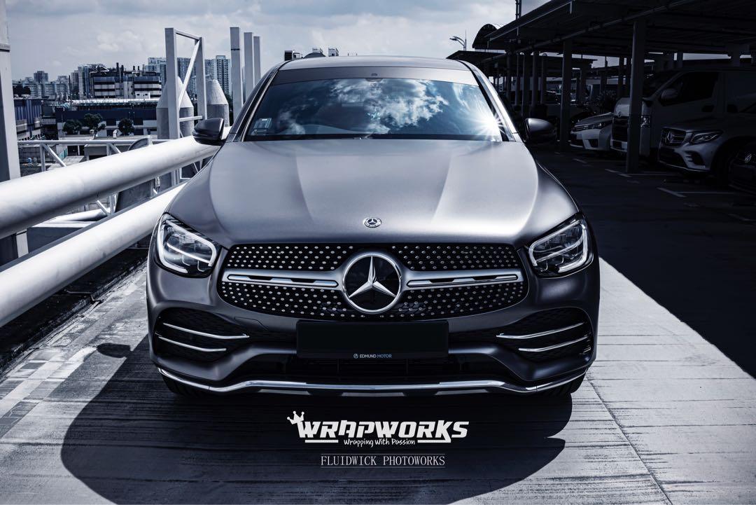Mercedes GLC 300 3M Satin Dark Grey Full Wrap, Car Accessories ...