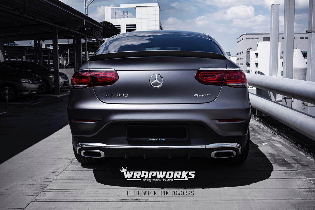Mercedes GLC 300 3M Satin Dark Grey Full Wrap, Car Accessories ...