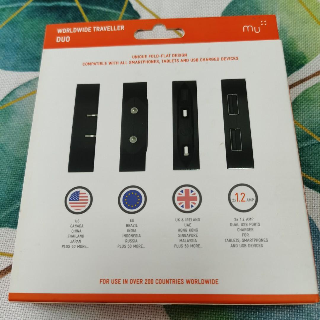 MU Duo Worldwide Traveller Adapter, Computers & Tech, Parts ...