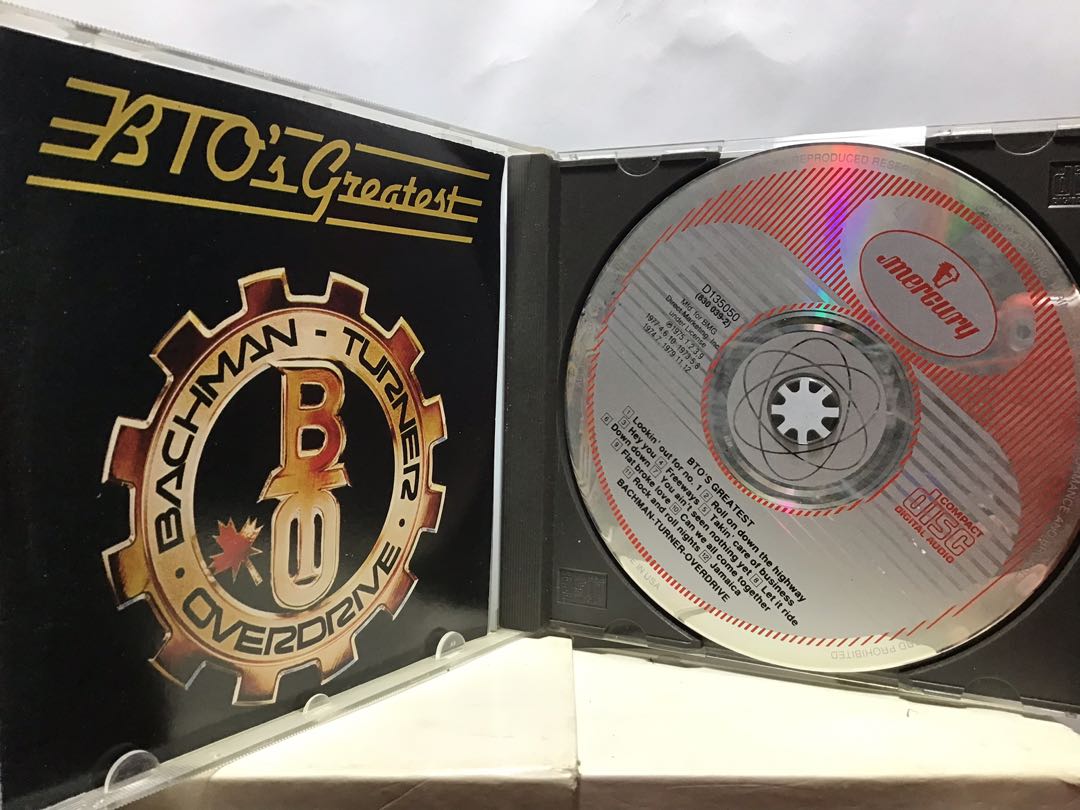 ORIGINAL US PRESS Bachman Turner Overdrive - BTO’s Greatest OOP USA CD ...
