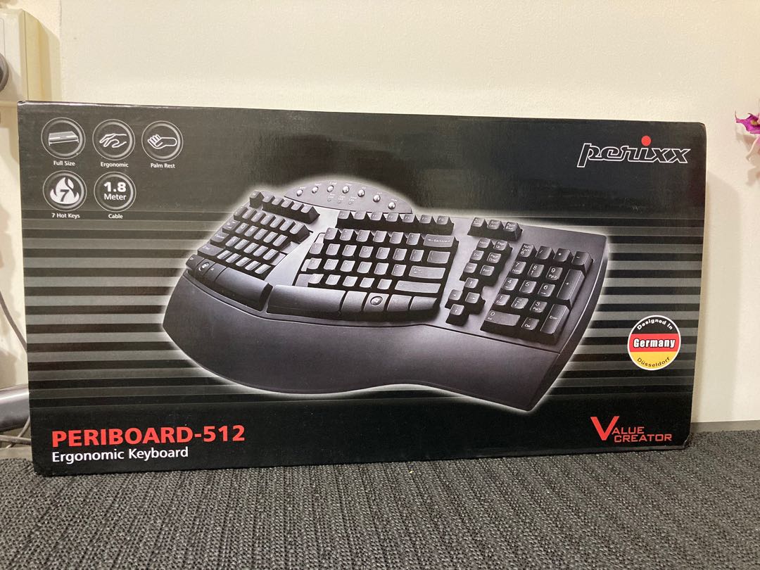 Periboard 512 Ergonomic keyboard, Computers & Tech, Parts & Accessories ...