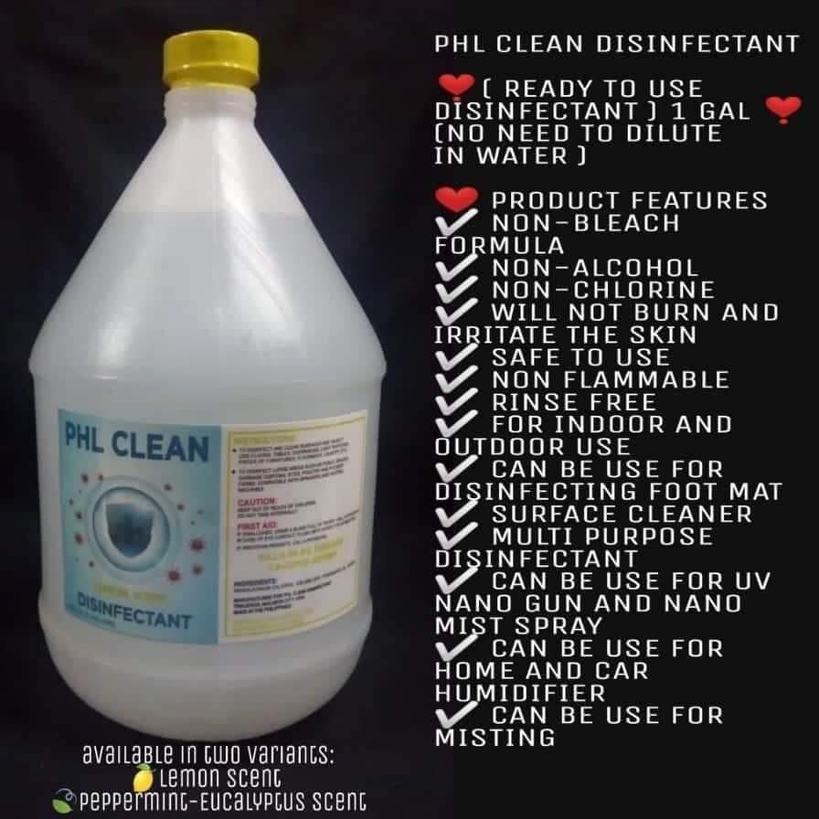 PH Clean Disinfectant Solution, Beauty & Personal Care, Sanitizers ...