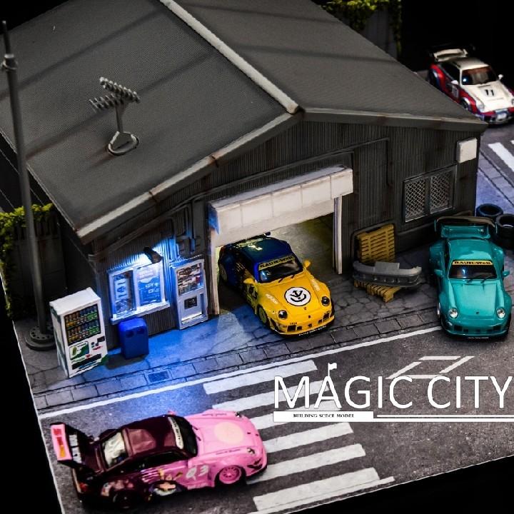 1/64 RWB Porsche workshop diorama, Hobbies & Toys, Toys & Games on ...