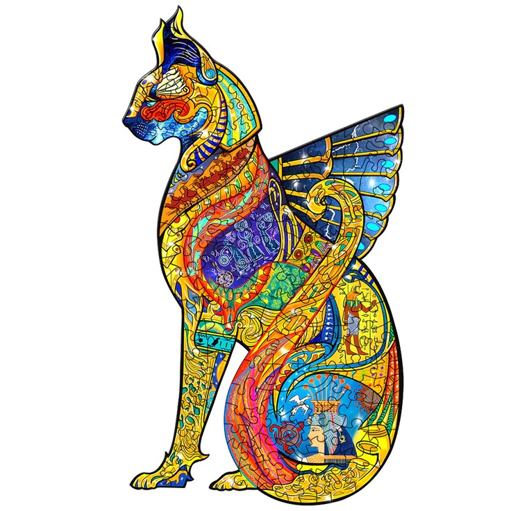 [PO] Cat Statue Wooden Jigsaw Puzzles For Adult & Kids Toys Gift ...