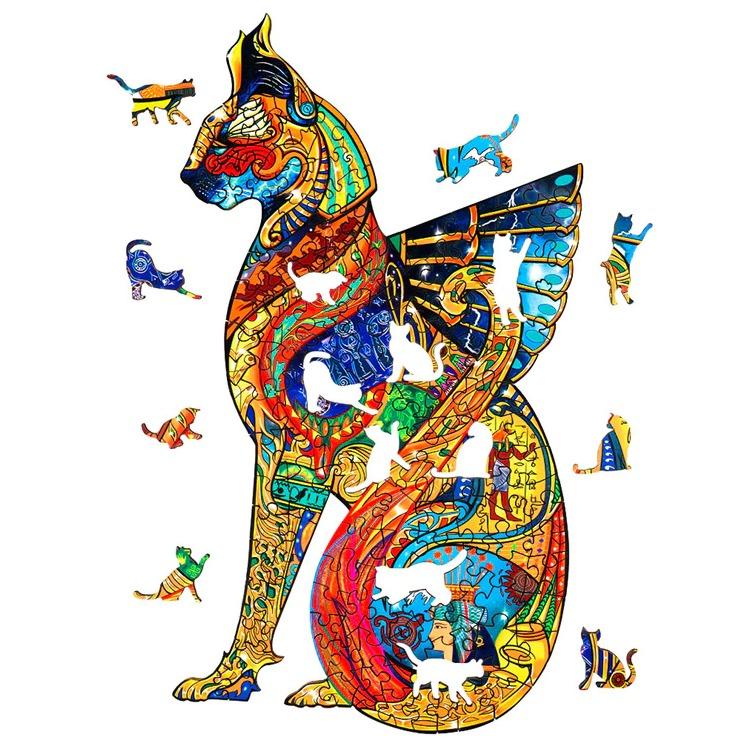 [PO] Cat Statue Wooden Jigsaw Puzzles For Adult & Kids Toys Gift ...