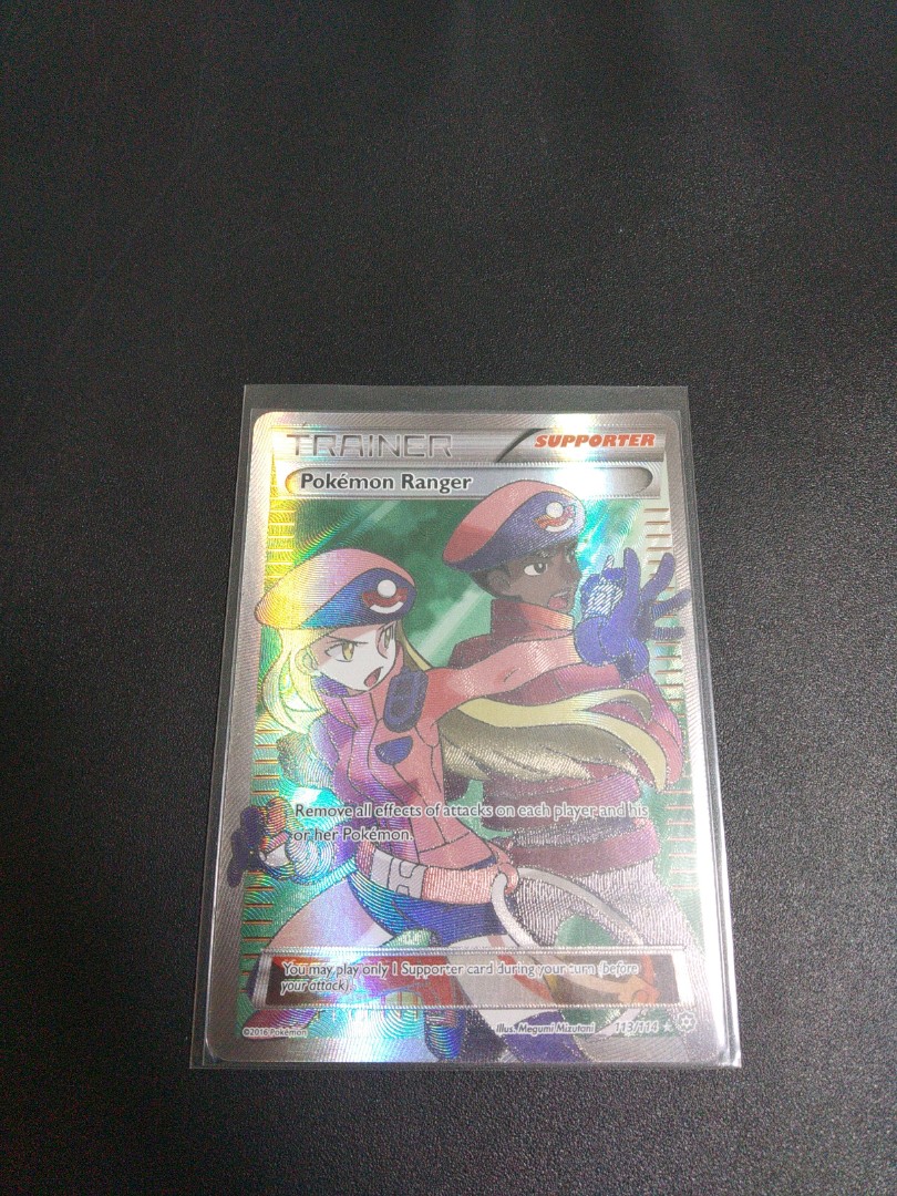 Pokemon TCG Pokemon Ranger Full Art Trainer Ultra Rare - XY Steam Siege ...