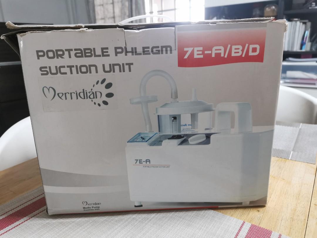 Portable Phlegm Suction Unit with FREE Catheter, Health & Nutrition ...