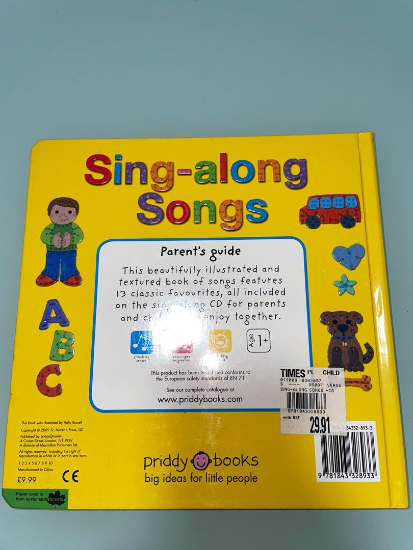 Sing-Along Songs Book, Hobbies & Toys, Books & Magazines, Children's ...