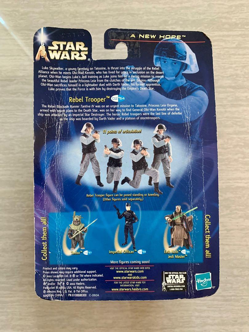 Star Wars Hasbro 3.75" Carded LFL 2002 ( Starwars Kenner Vintage Black ...