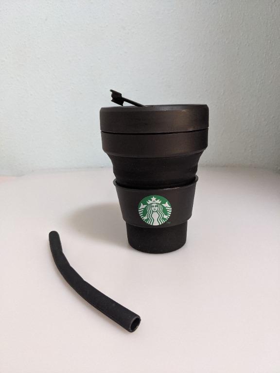Starbucks 24oz Black Stojo, Furniture & Home Living, Kitchenware ...