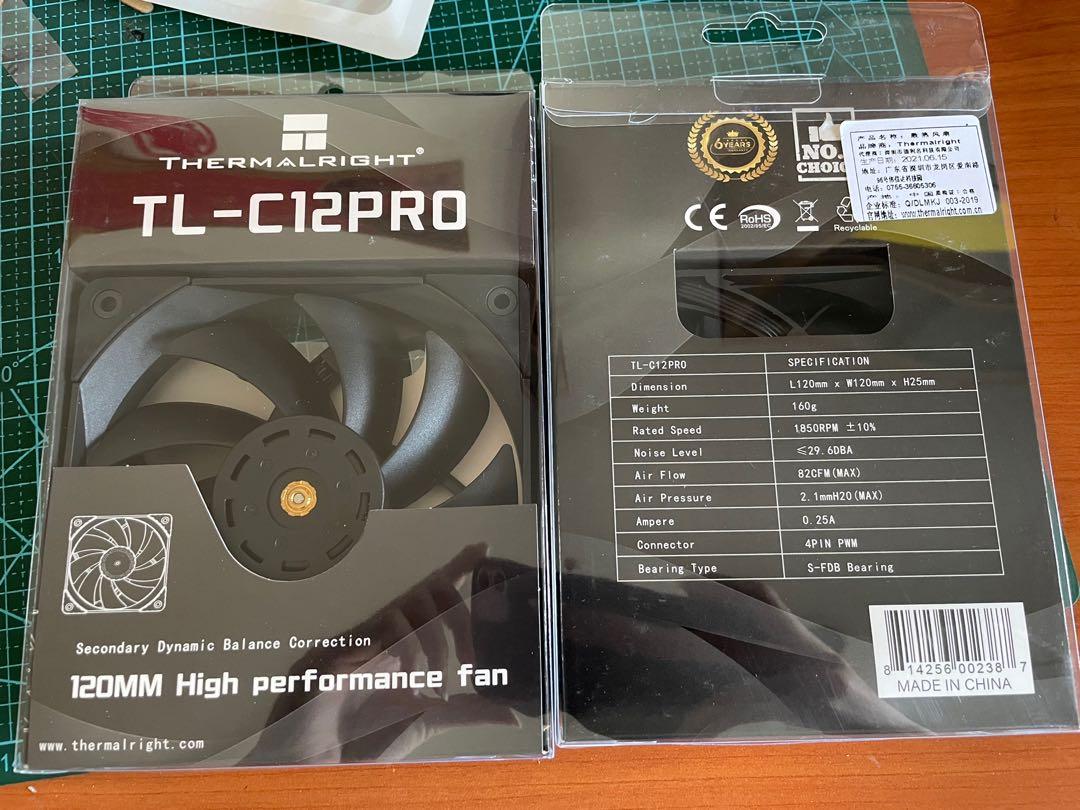 ThermalRight TL-C12 PRO 1850rpm 82cfm tl c12 4pin pwm fan, Computers ...