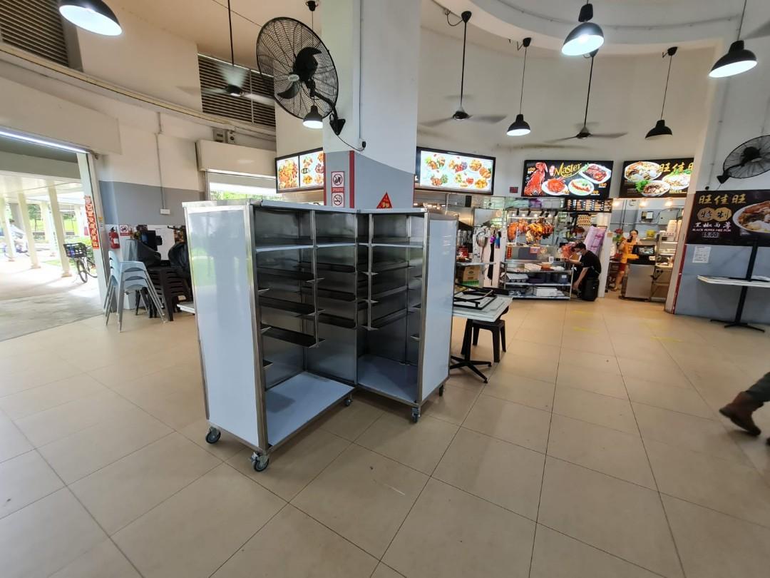 Customised Stainless Steel Tray Return Station, Furniture & Home Living ...