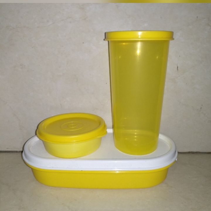 Tupperware mini set yellow, Barang Yang Dicari di Carousell