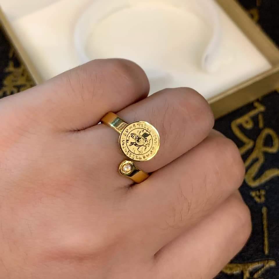 VICTORY WIND HORSE 18K STAINLESS GOLD ADJUSTABLE RING, Women's Fashion ...