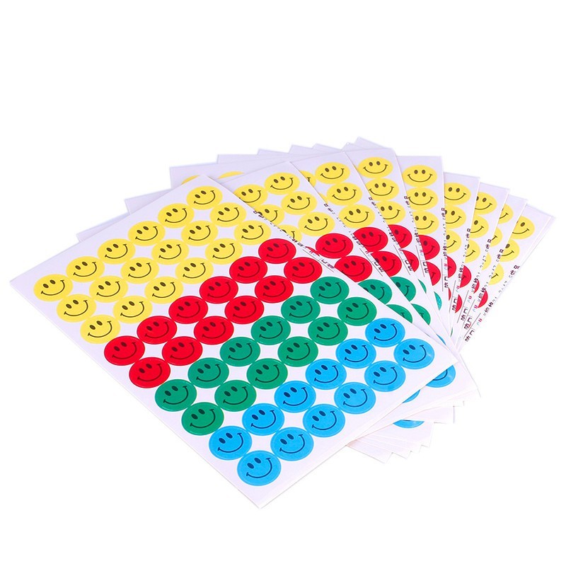 10 sheets (540Pcs) Childrens Kids Teacher School Smiley Face Reward ...