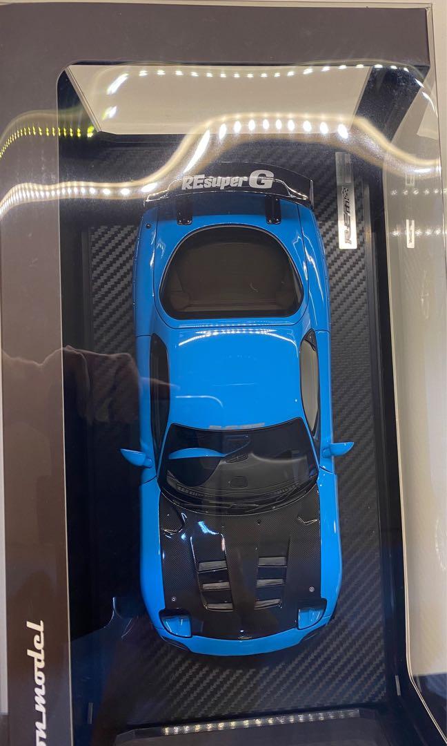 1/18 Mazda RX-7 (FD3S) RE Amemiya Light Blue, Hobbies & Toys, Toys & Games on Carousell