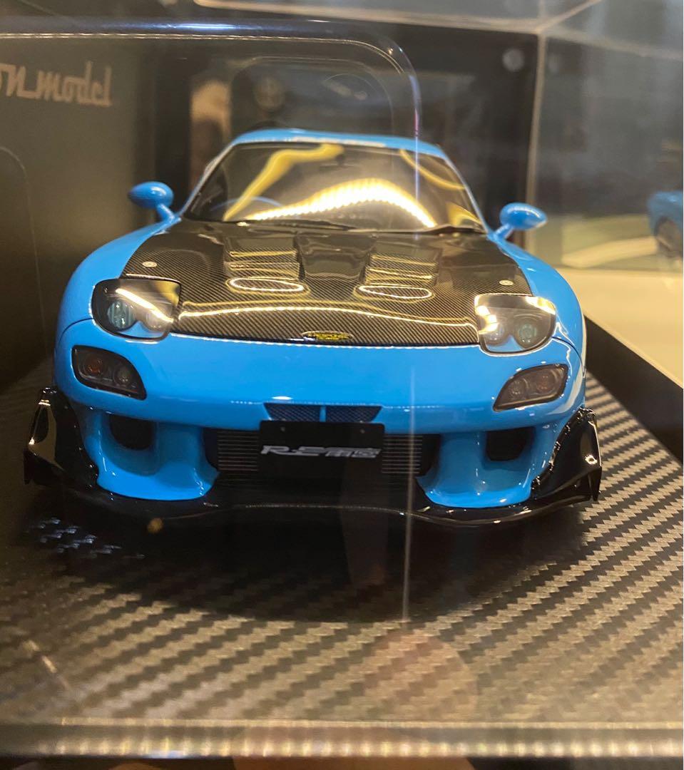 1/18 Mazda RX-7 (FD3S) RE Amemiya Light Blue, Hobbies & Toys, Toys & Games on Carousell
