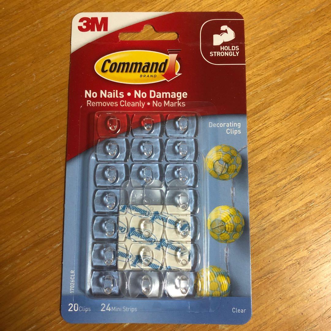 3M clear decorating clips, Furniture & Home Living, Home Improvement ...