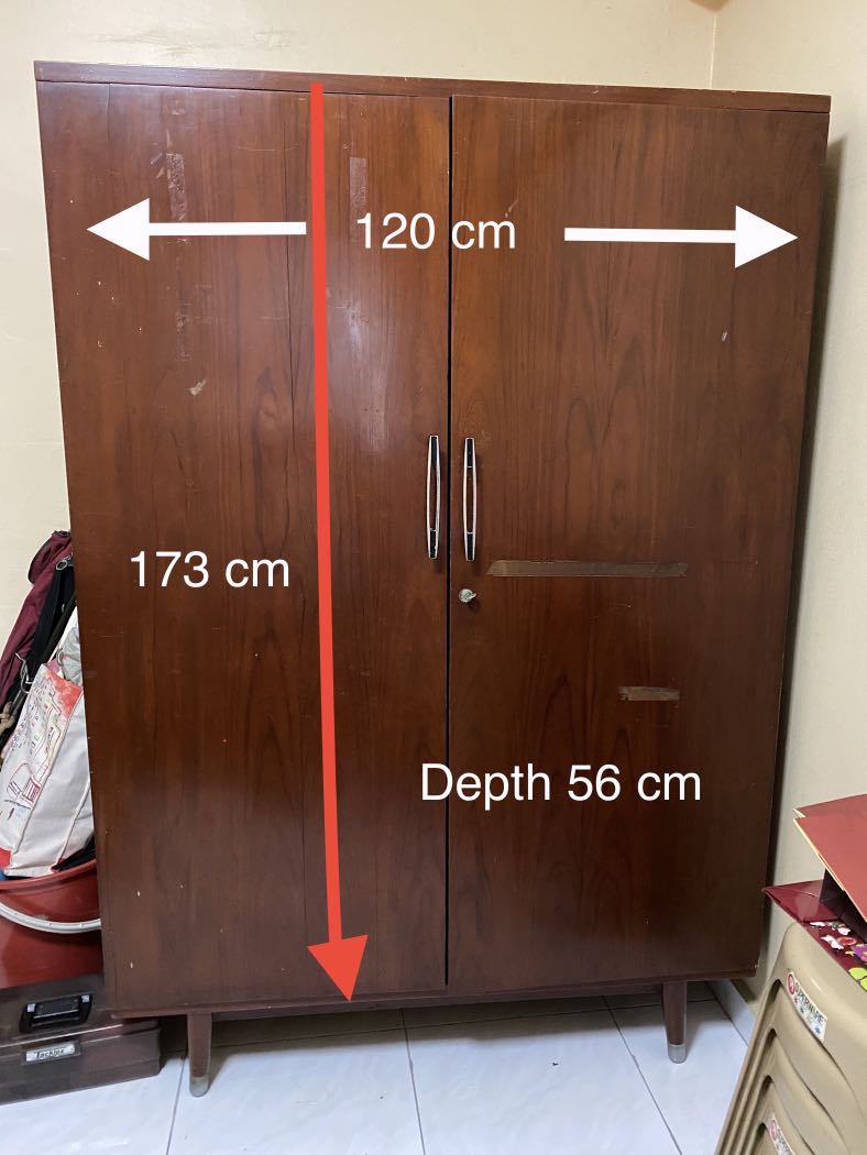 Antique Wardrobe. Solid Red rose wood, Furniture & Home Living ...