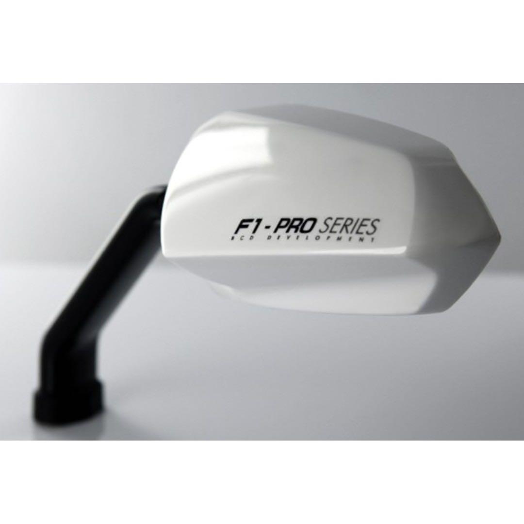 BCD F1 Pro Mirrors (WHITE) limited stocks, Motorcycles, Motorcycle ...
