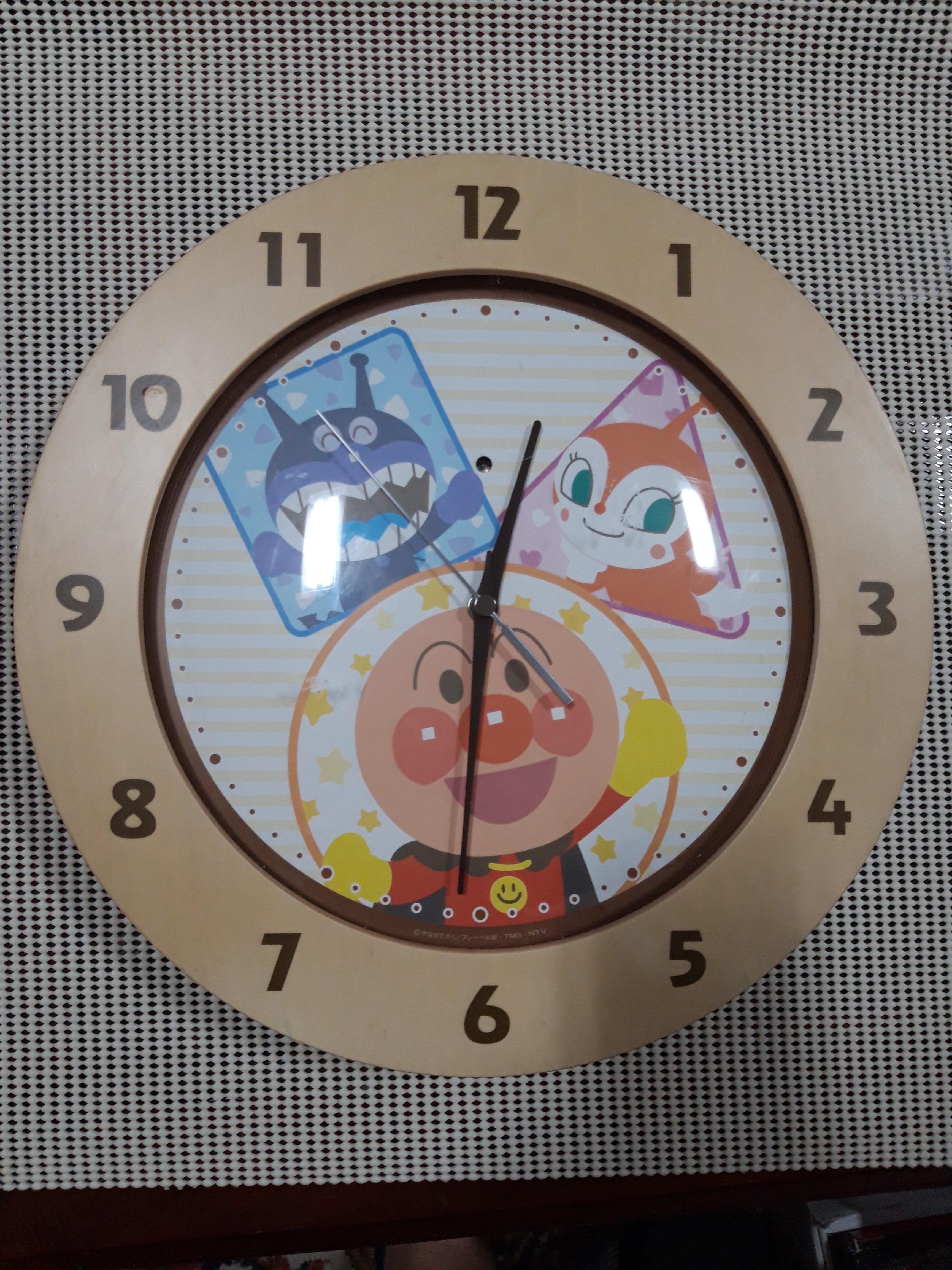 Anpanman Radio controlled wall clock, Babies & Kids, Baby Nursery ...