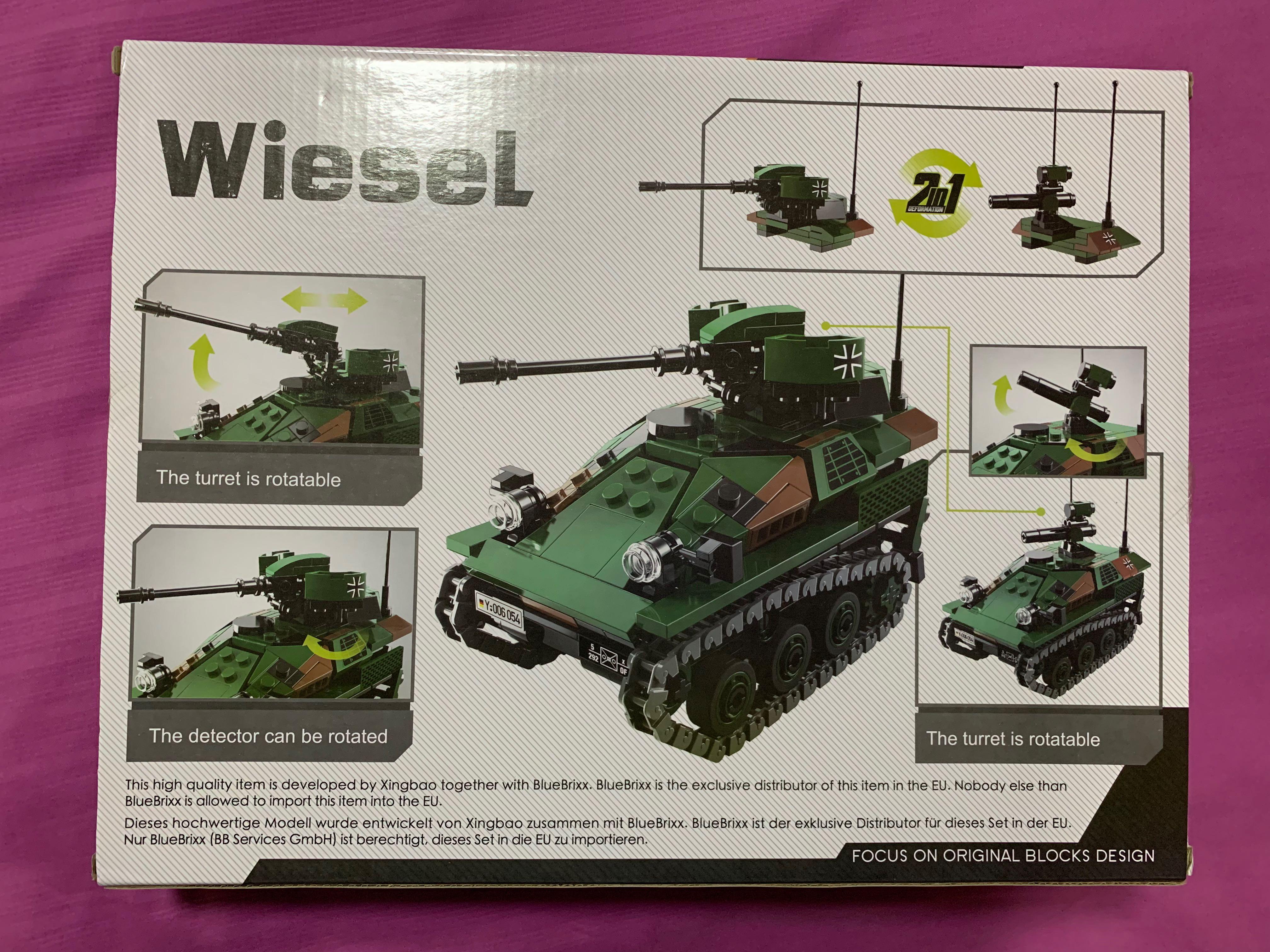 Brand new lego like military tank Wiesel German army xingbao, Hobbies ...