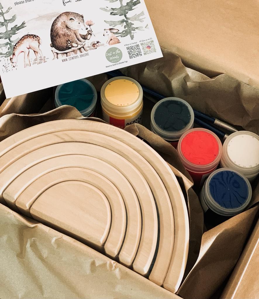 DIY Paint Set - Rainbow Stacker, Hobbies & Toys, Stationery & Craft ...