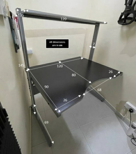 Editing Workstation Table, Furniture & Home Living, Furniture, Tables ...