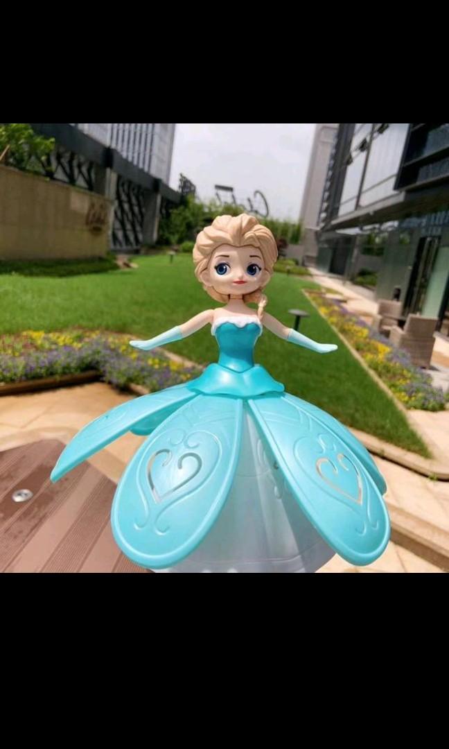 DIY Elsa frozen princess doll spinning rotate dancing toy with music ...