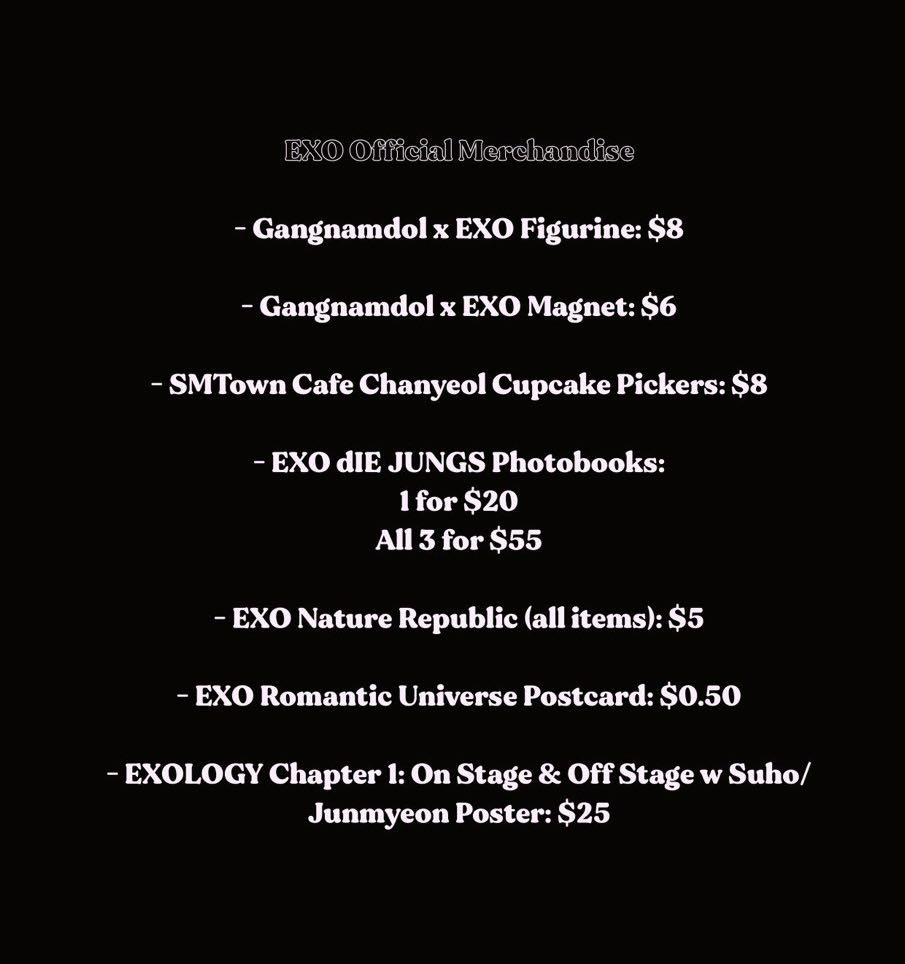 EXO Official Merchandise, Hobbies & Toys, Memorabilia & Collectibles ...