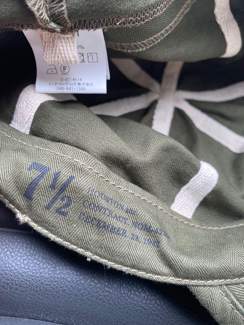 HOUSTON USMC HBT HAT CAP HERRINGBONETWILL WORKER USN US NAVY MILITARY ...