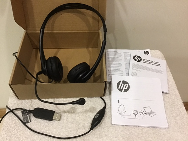 HP Stereo USB headset, Audio, Headphones & Headsets on Carousell