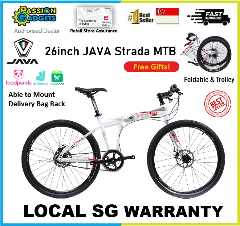 JAVA Strada 26inch Foldable Bicycle 3 Speed Shimano Bike, Sports ...
