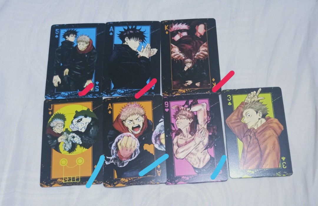 Jujutsu Kaisen JJK poker cards, Hobbies & Toys, Memorabilia ...