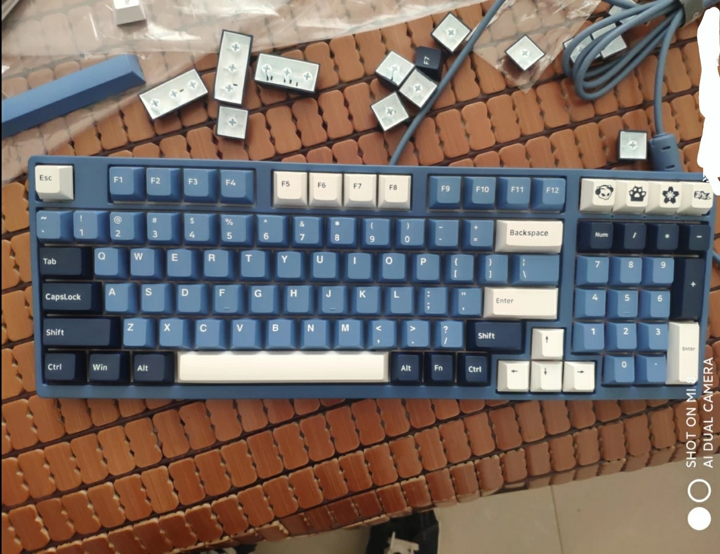 [Keycap] PBT Akko Ocean Star Blue Custom Mechanical Keyboard Keycap ...