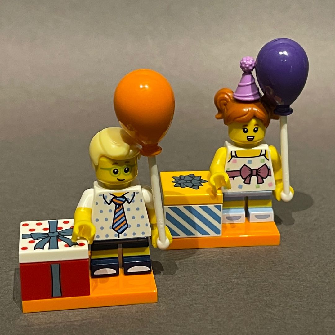 LEGO CMF Series 18 Birthday Boy & Girl Minifigures Set of 2, Hobbies ...