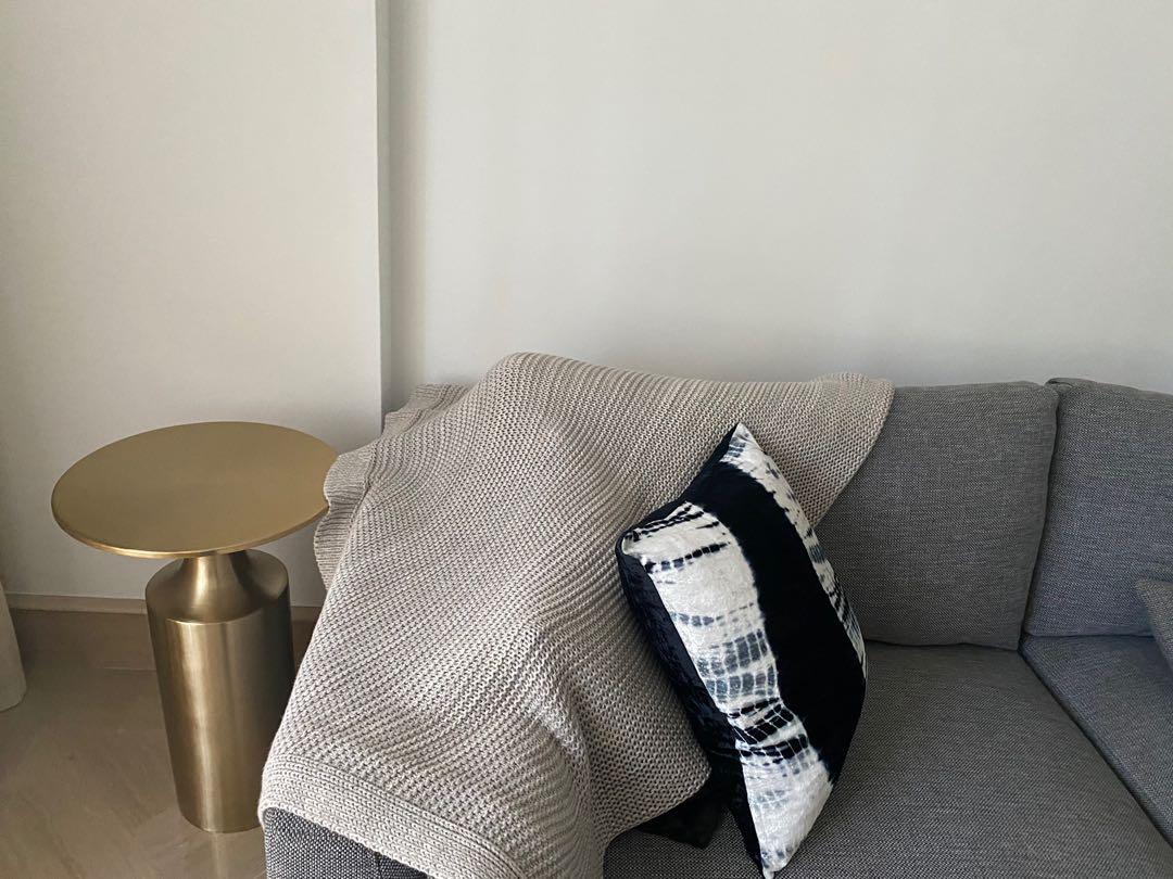 Light grey Morgan and finch throw, Furniture & Home Living, Home Decor ...