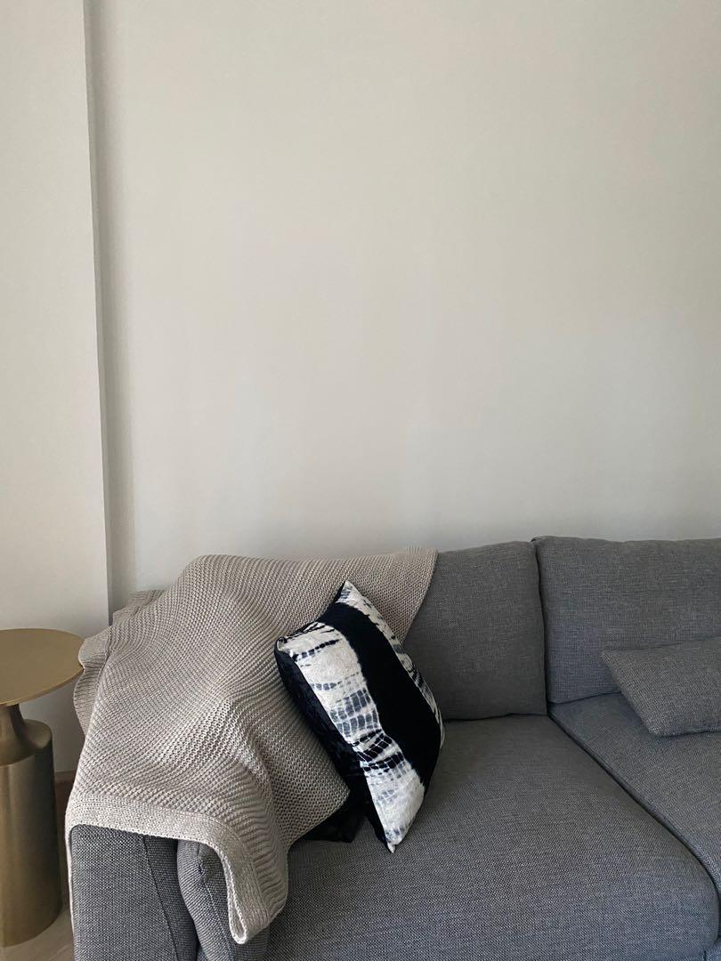 Light grey Morgan and finch throw, Furniture & Home Living, Home Decor ...