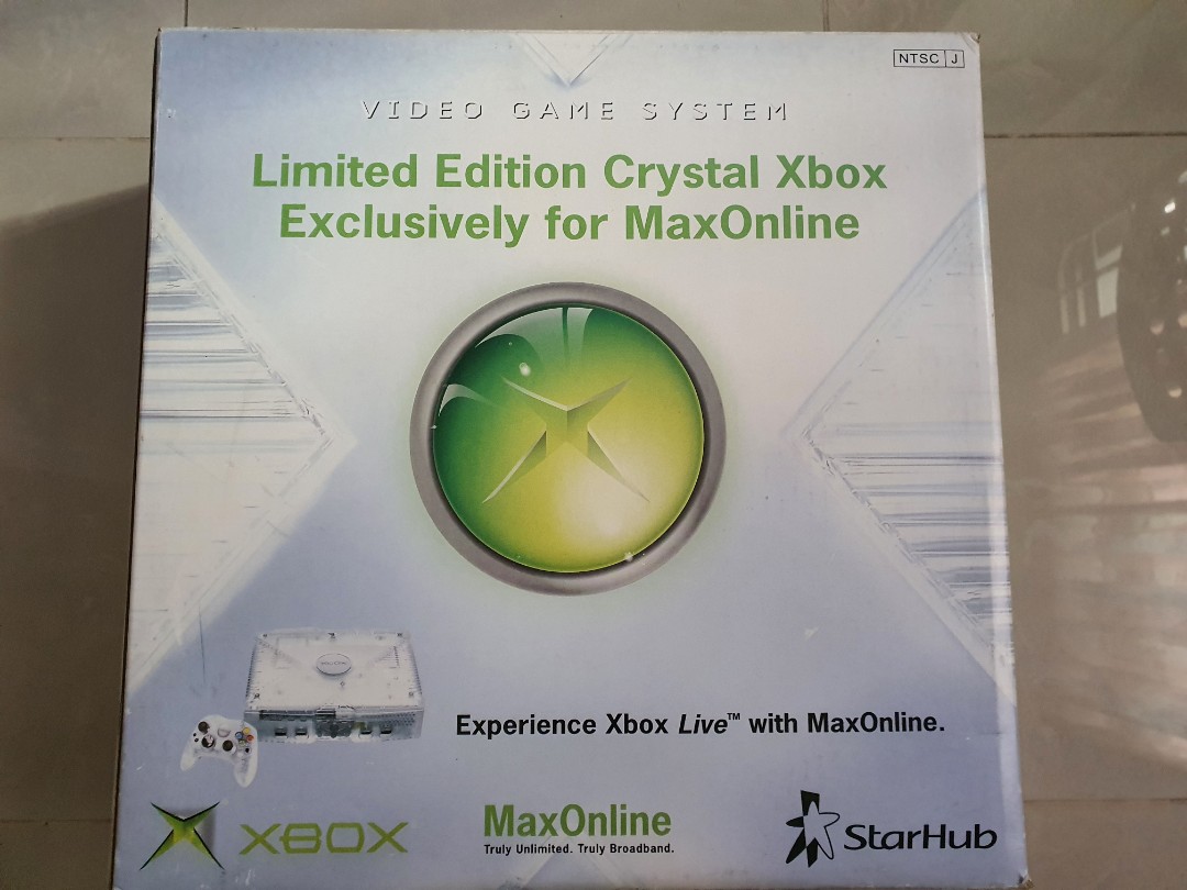 Limited Edition Crystal Xbox Video Game System, Video Gaming, Video ...