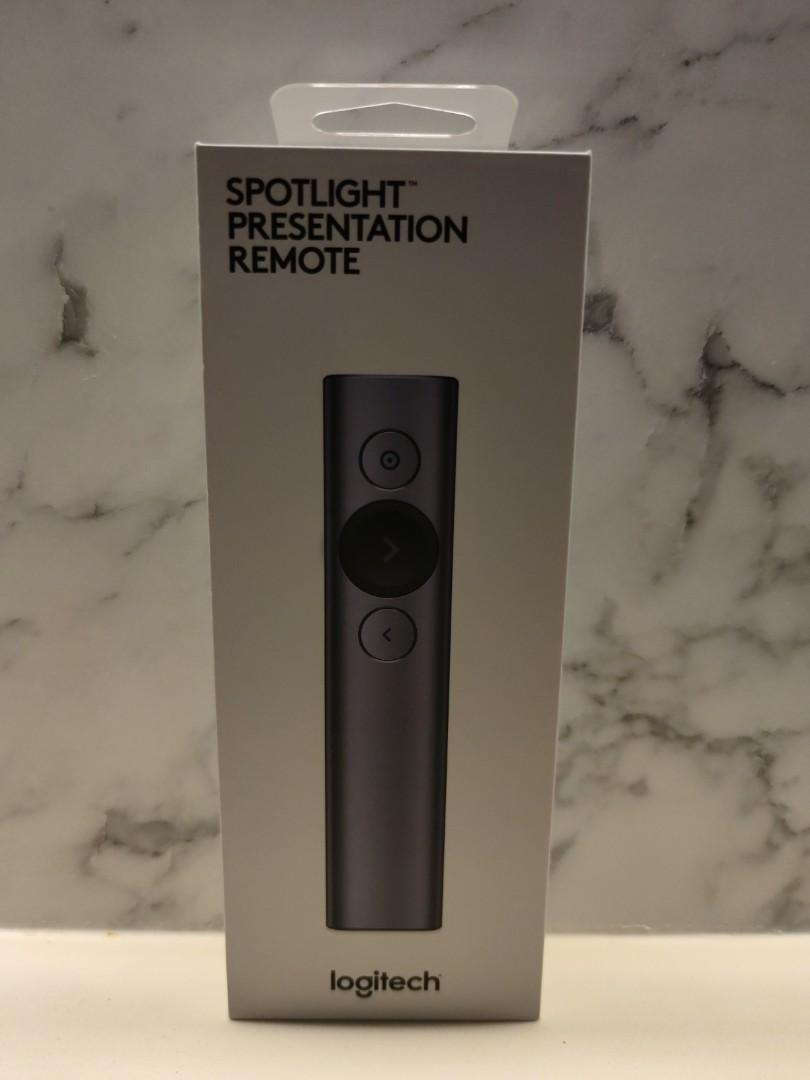 Logitech Spotlight (Slate) Presenter Remote, Computers & Tech, Office ...
