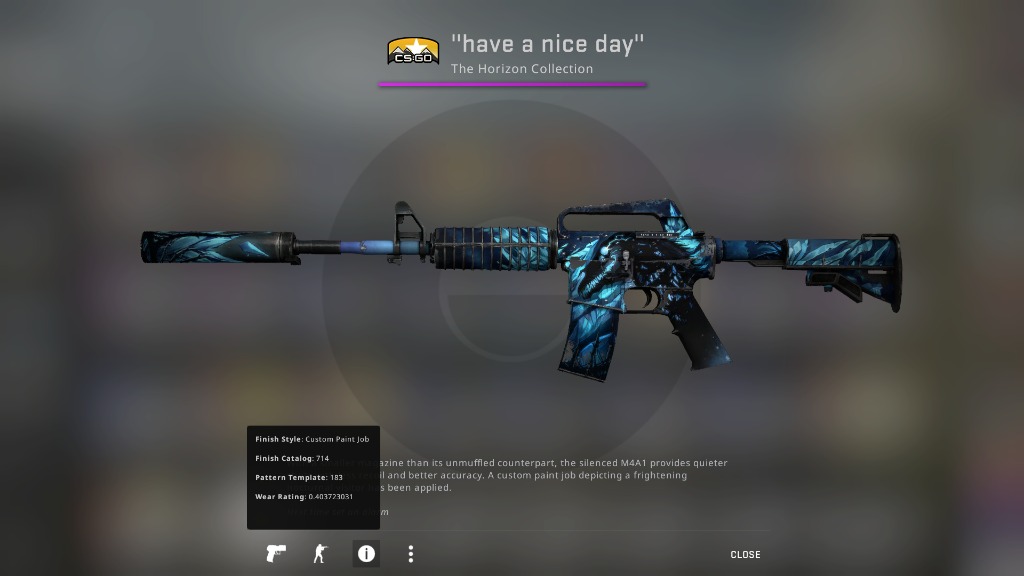 M4A1-S | Nightmare (Well-Worn) CSGO Skin, Video Gaming, Video Games ...