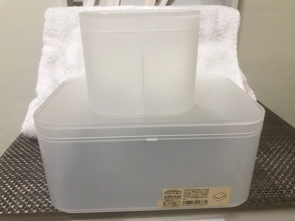 Muji make up box, Furniture & Home Living, Home Improvement ...