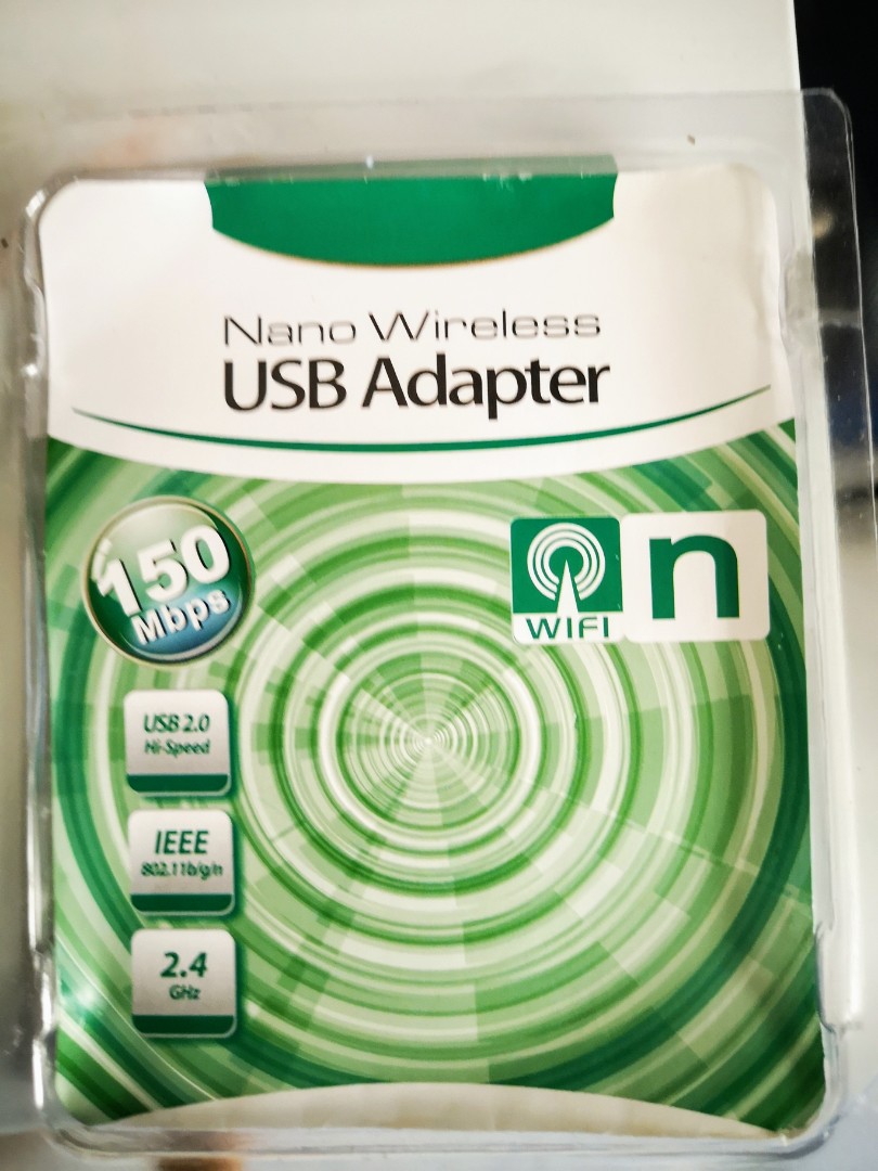 Nano wireless Usb adapter 10sgd, TV & Home Appliances, Electrical ...