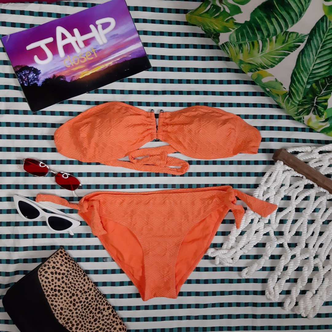 Orange Bikinis Womens Fashion Swimwear Bikinis And Swimsuits On Carousell