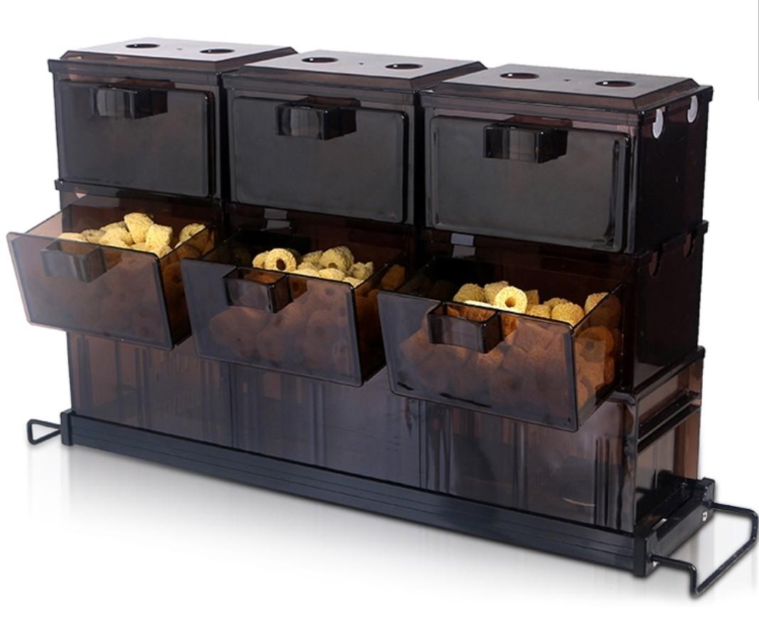 Overhead filter with bottom tray sump system for Fish Aquarium Tank ...